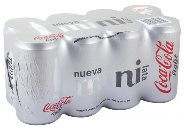 COCA COLA LIGHT MINI S/CAF 8PACK 235ML. – Super Mode SA de CV
