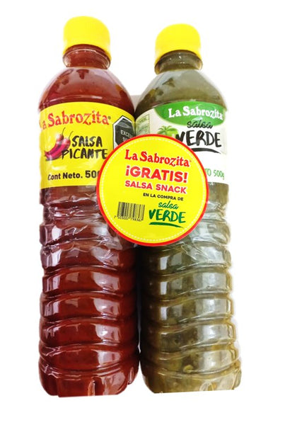 COMBO SALSA VERDE Y ROJA 500G. SABROZITA – Super Mode SA de CV