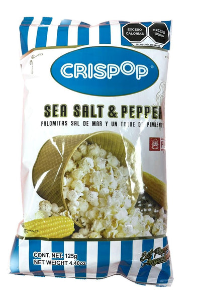 PALOMITA CRISPOP SEA SALT & PEPPER 125G – Super Mode SA de CV