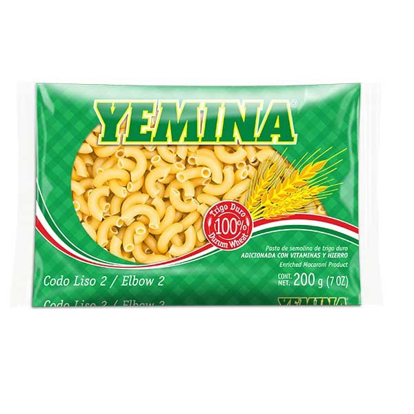 CODO LISO #2 200GR.YEMINA – Super Mode SA de CV