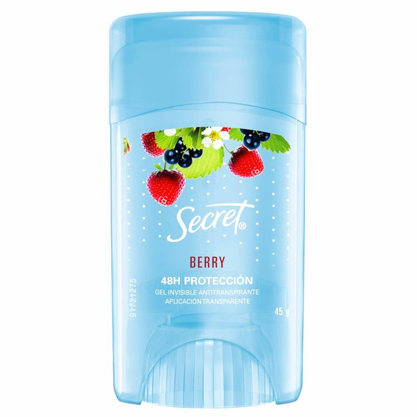 ANTITRANSPIRANTE GEL BERRY 45GR.SECRET – Super Mode SA de CV