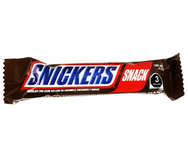 CHOCOLATE SNICKERS SNACK 21.5G – Super Mode SA de CV