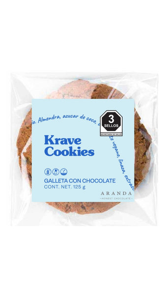 GALLETA CHOCOLATE 125GR.KRAVE COOKIES – Super Mode SA de CV