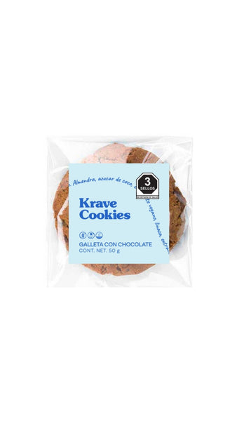 GALLETA CHOCOLATE 50GR.KRAVE COOKIES – Super Mode SA de CV